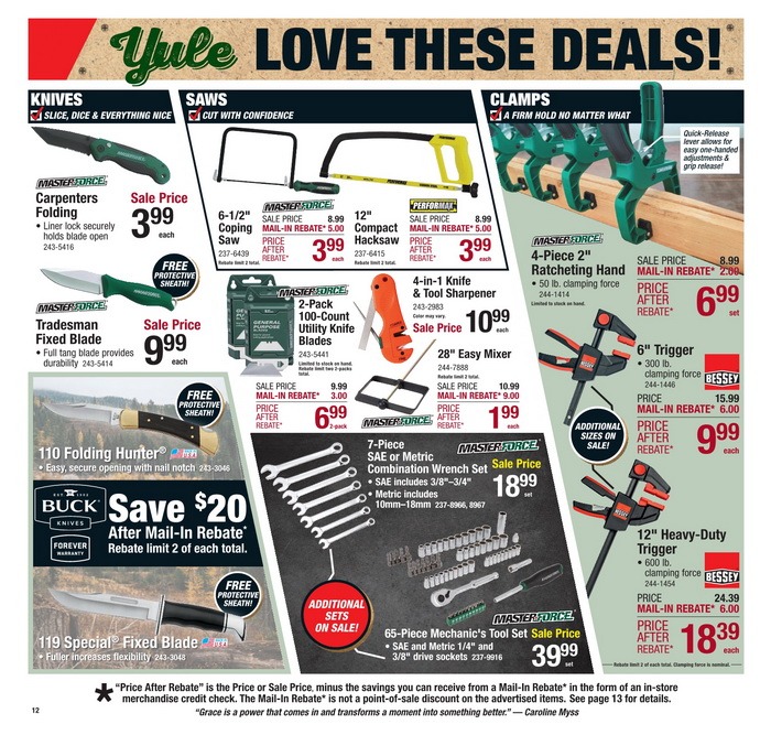 Menards Tool Sale Nov 20 – Dec 31, 2025