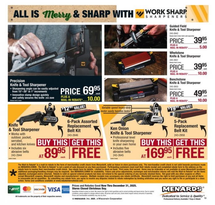 Menards Tool Sale Nov 20 – Dec 31, 2025
