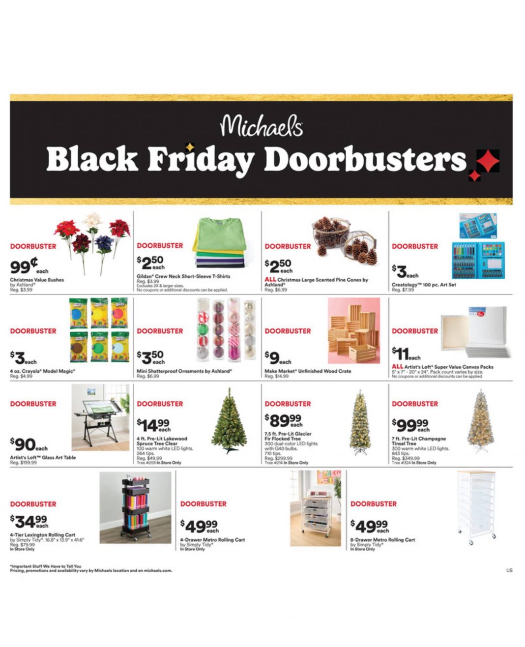 Michaels Black Friday Doorbusters Nov 26 – Nov 30, 2025