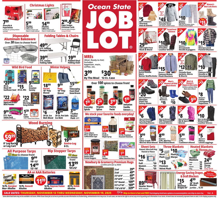 Ocean State Job Lot Weekly Ad Nov 13 – Nov 19, 2025