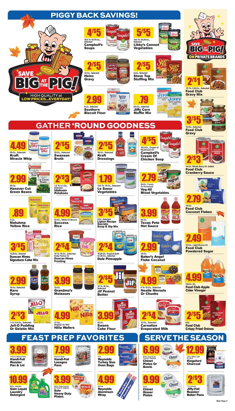 Piggly Wiggly Weekly Ad Nov 12 – Nov 27, 2025 (Thanksgiving Promotion ...