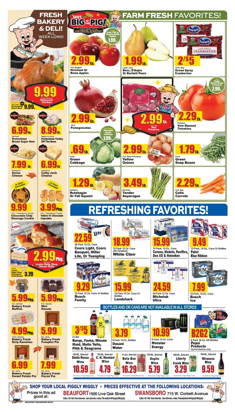 Piggly Wiggly Weekly Ad Nov 12 – Nov 27, 2025 (Thanksgiving Promotion ...