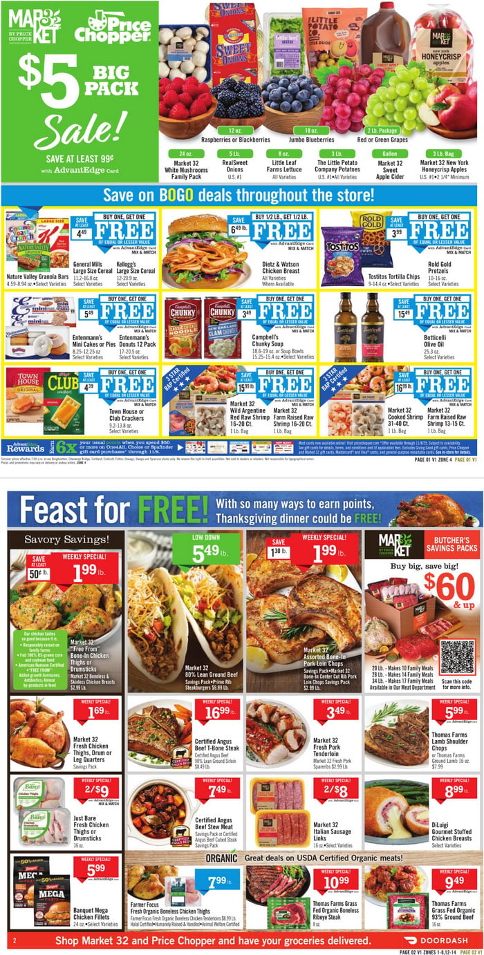 Price Chopper Weekly Ad Nov 02 – Nov 08, 2025