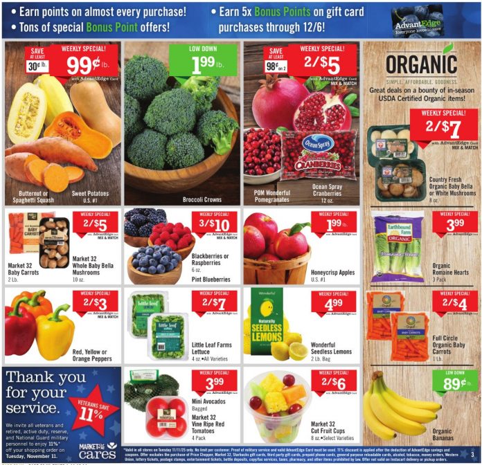 Price Chopper Weekly Ad Nov 09 – Nov 15, 2025 (Thanksgiving Promotion ...