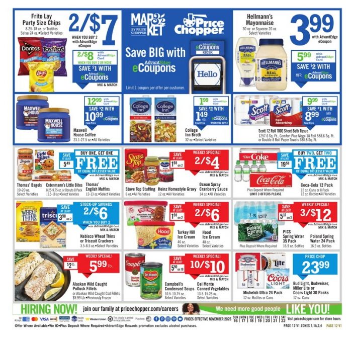 Price Chopper Weekly Ad Nov 16 – Nov 22, 2025 (Thanksgiving Promotion ...