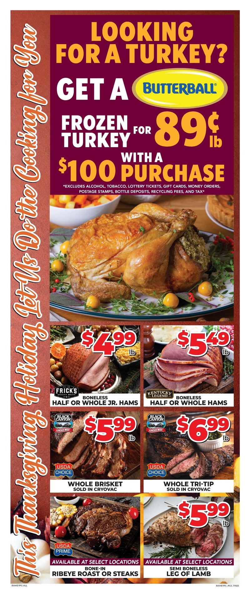 Price Cutter Weekly Ad Nov 19 – Nov 27, 2025 (Thanksgiving Promotion ...