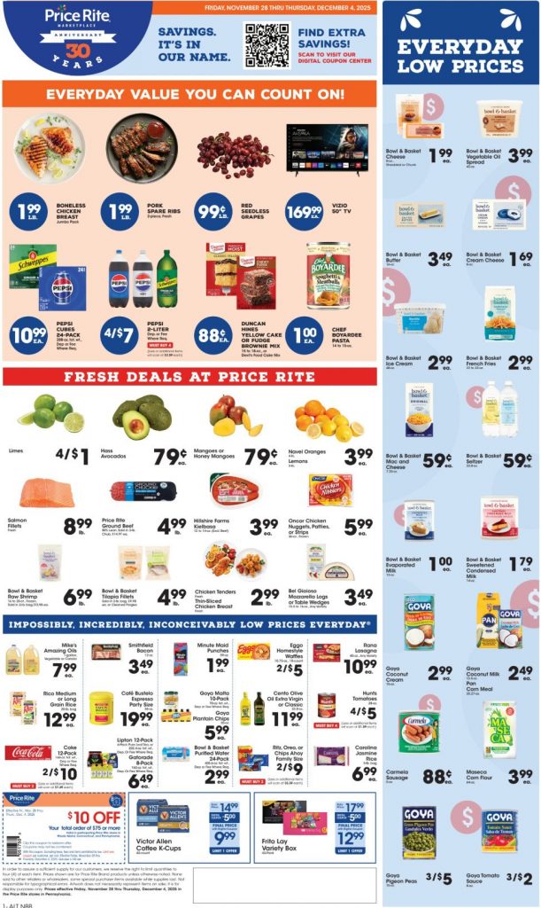 Price Rite Weekly Ad Nov 28 – Dec 04, 2025