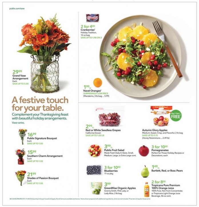 Publix Weekly Ad Nov 19 – Nov 26, 2025 (Thanksgiving Promotion Included)