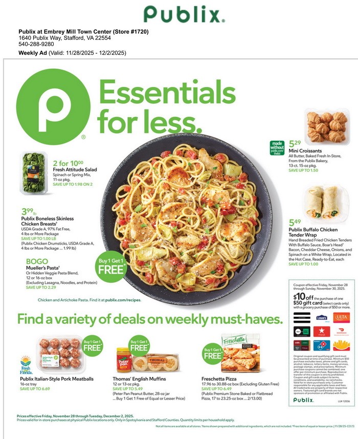 Publix Weekly Ad Nov 28 – Dec 02, 2025