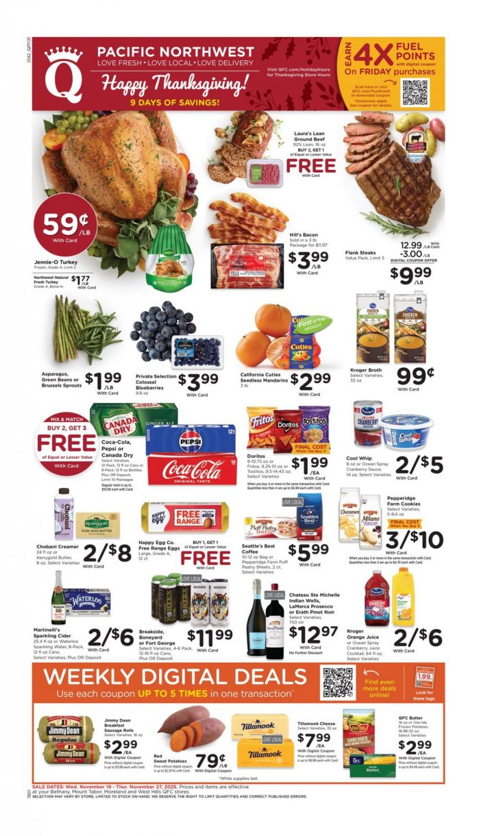QFC Weekly Ad Nov 19 – Nov 27, 2025 (Thanksgiving Promotion Included)
