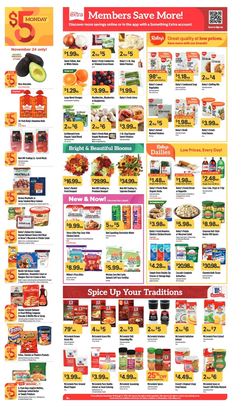 Raley's Supermarkets Weekly Ad Nov 19 – Nov 27, 2025 (Thanksgiving ...