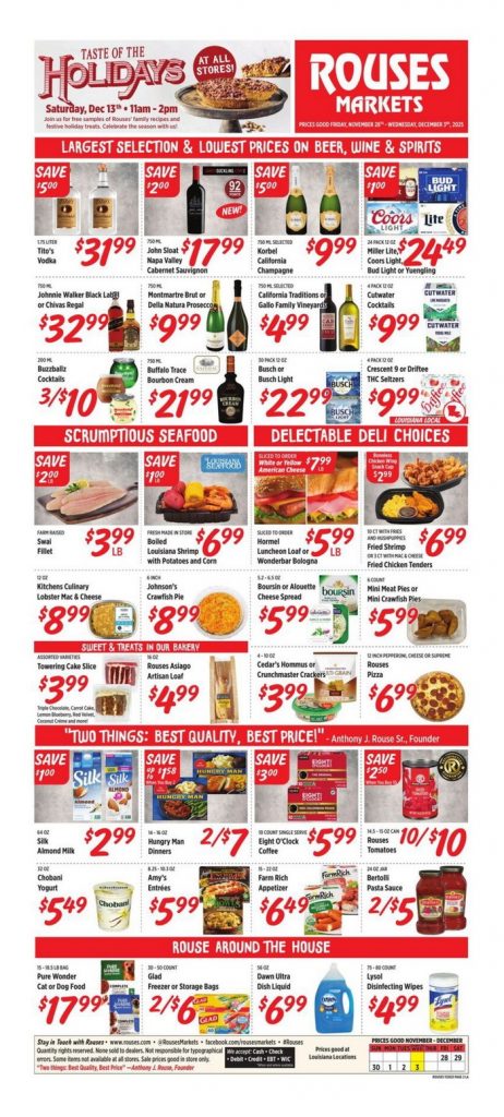 Rouses Weekly Ad Nov 28 – Dec 03, 2025