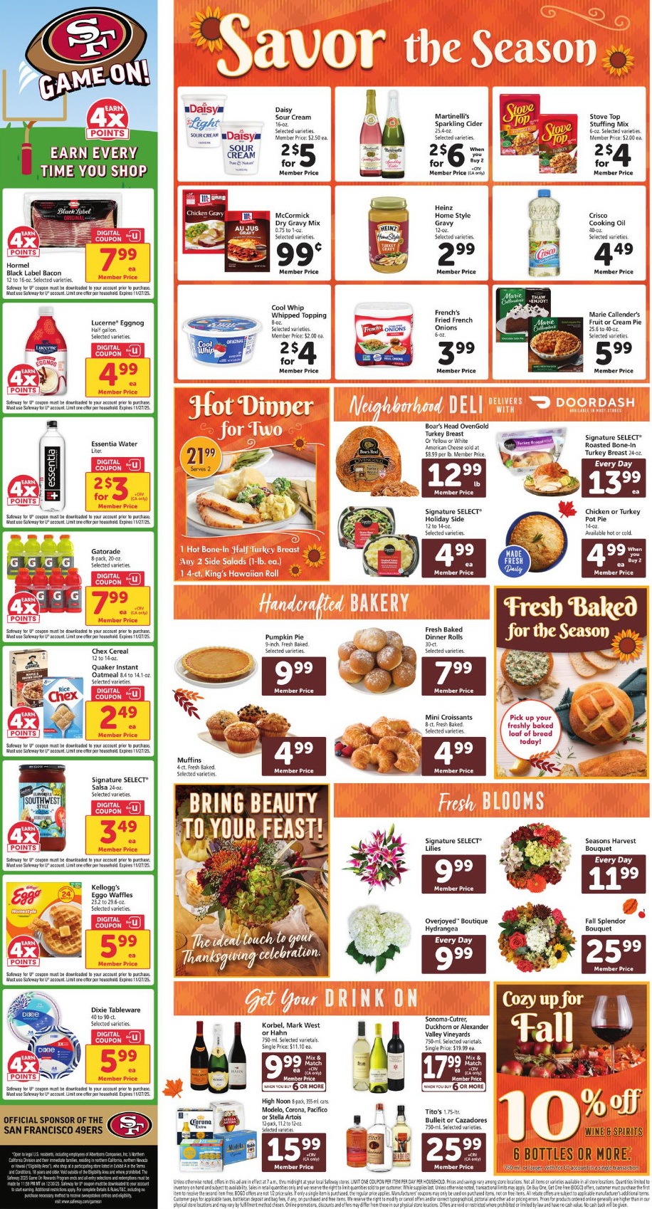 Safeway Weekly Ad Nov 19 – Nov 27, 2025 (Thanksgiving Promotion Included)