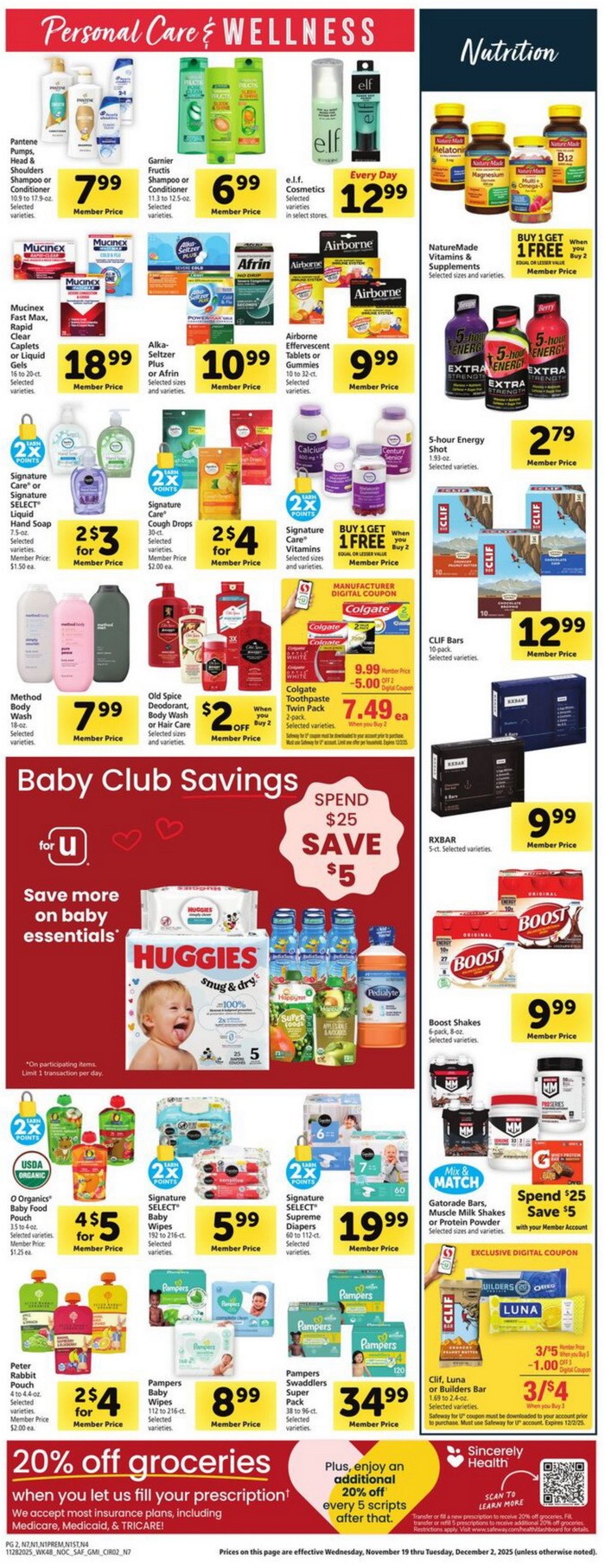 Safeway Weekly Ad Nov 28 – Dec 02, 2025