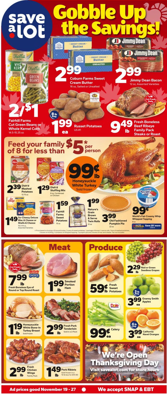 Save A Lot Weekly Ad Nov 19 – Nov 27, 2025 (Thanksgiving Promotion ...