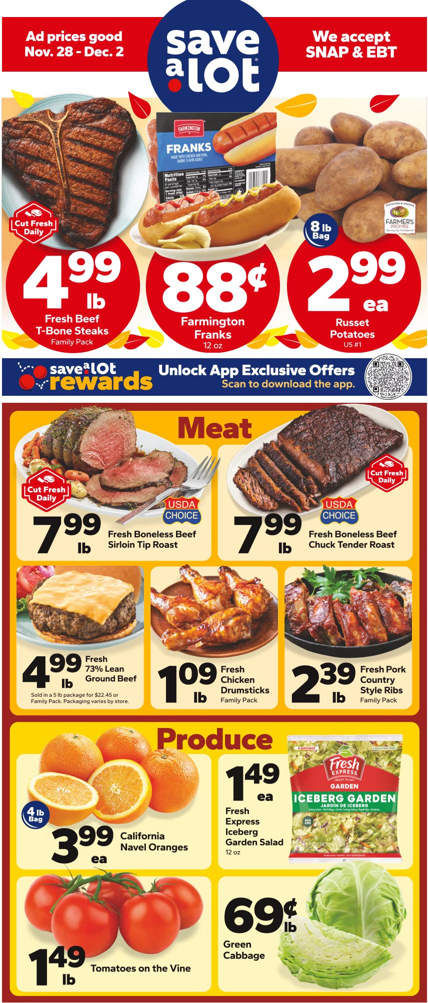 Save A Lot Weekly Ad Nov 28 – Dec 02, 2025