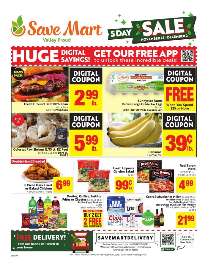 Save Mart Supermarket Weekly Ad Nov 28 – Dec 02, 2025