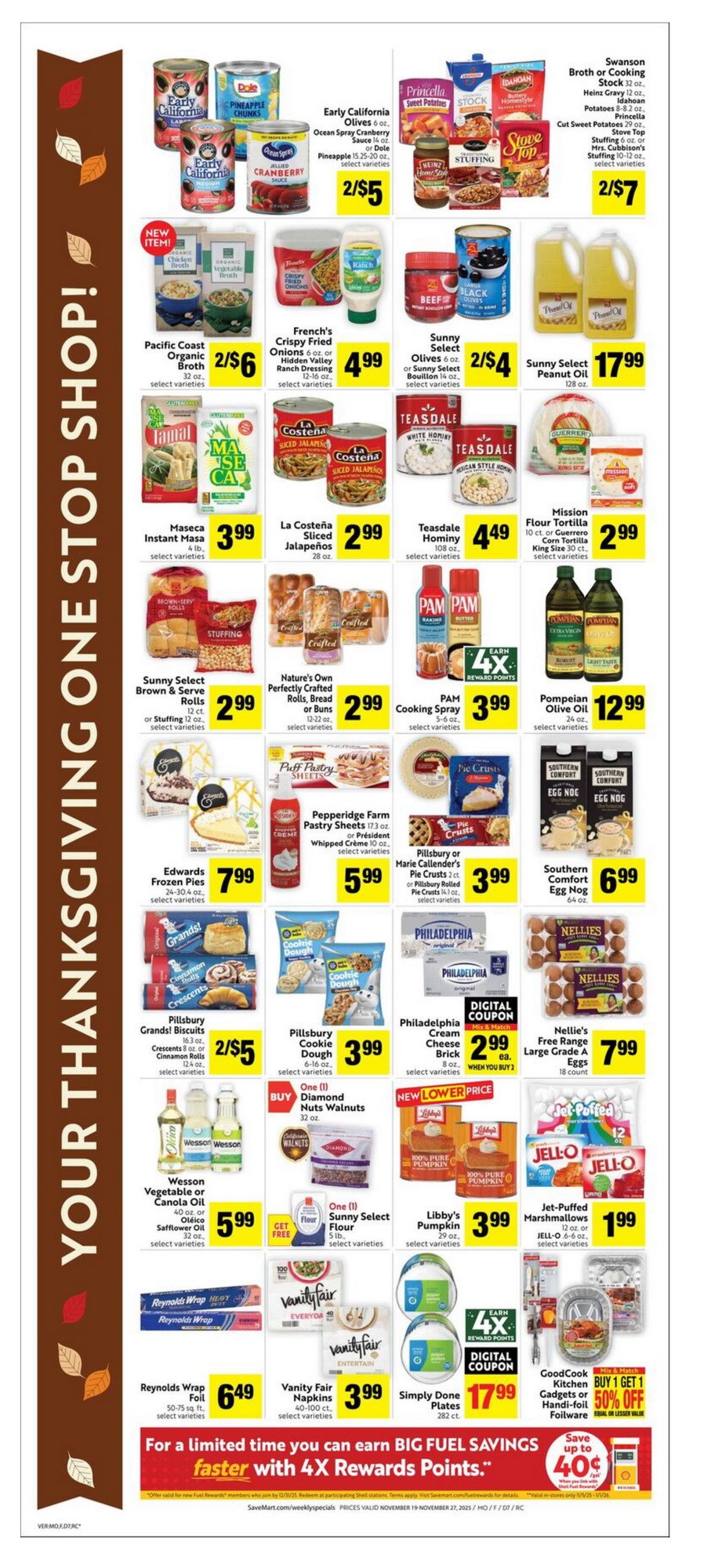 Save Mart Supermarkets Weekly Ad Nov 19 – Nov 27, 2025 (Thanksgiving ...