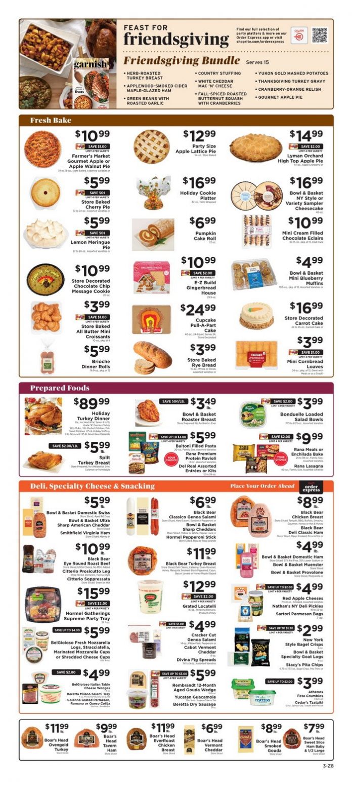 ShopRite Weekly Ad Nov 21 – Nov 27, 2025 (Thanksgiving Promotion Included)