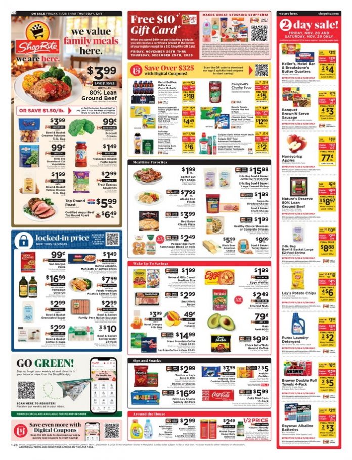 ShopRite Weekly Ad Nov 28 – Dec 04, 2025