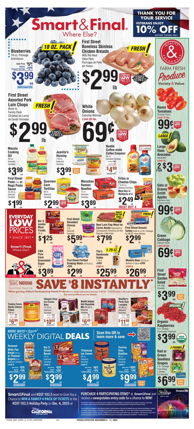 Smart & Final Weekly Ad Nov 05 – Nov 11, 2025