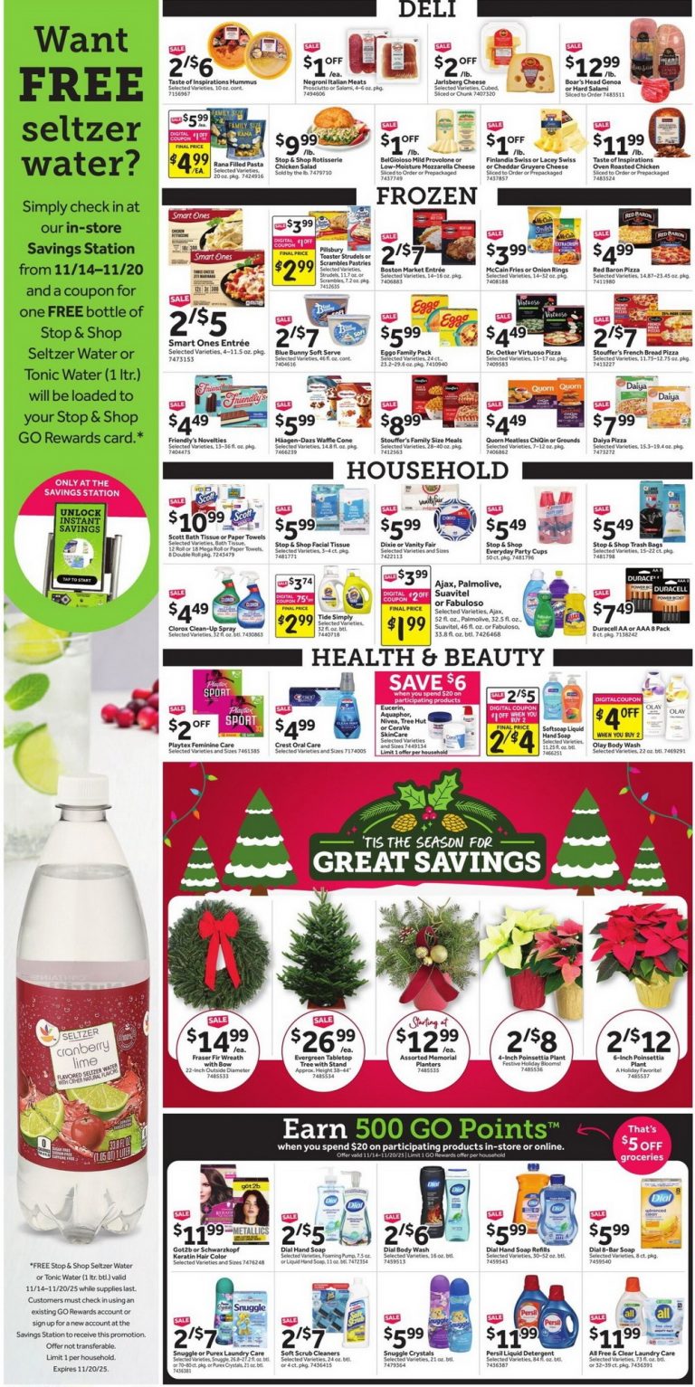 Stop & Shop Weekly Ad Nov 14 – Nov 20, 2025 （Thanksgiving Promotion ...