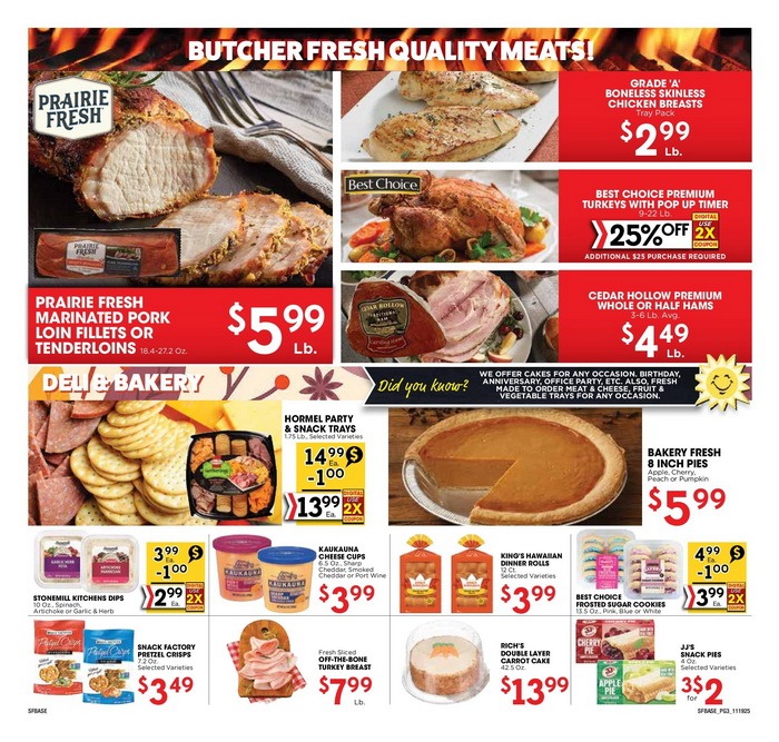 Sunshine Foods Weekly Ad Nov 19 – Dec 02, 2025 (Thanksgiving Promotion ...