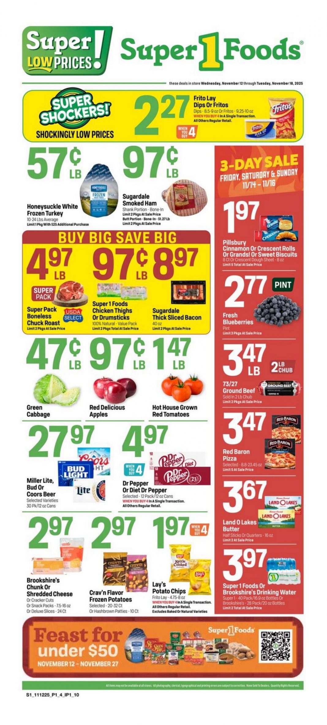 Super 1 Foods Weekly Ad Nov 12 – Nov 18, 2025