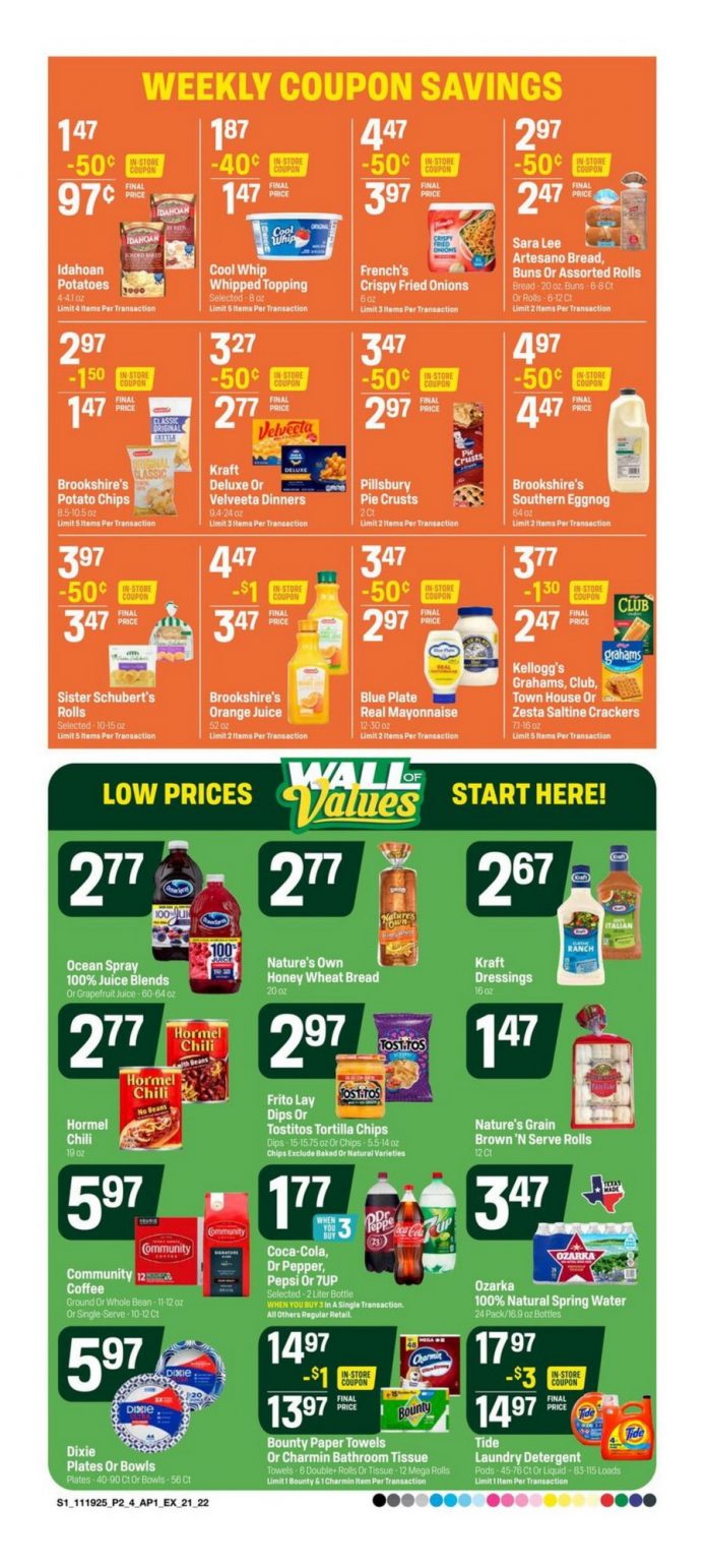 Super 1 Foods Weekly Ad Nov 19 – Nov 27, 2025 (Thanksgiving Promotion ...