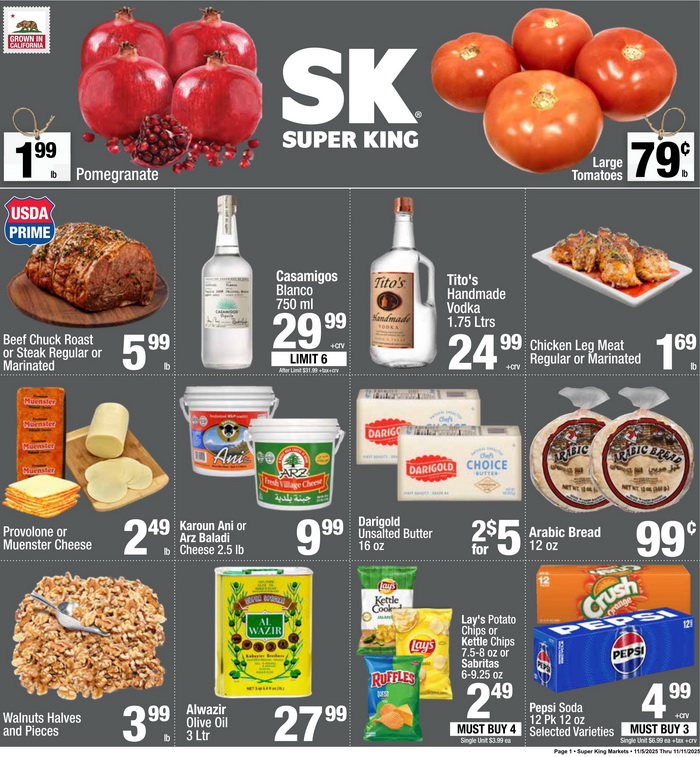 Super King Weekly Ad Nov 05 – Nov 11, 2025
