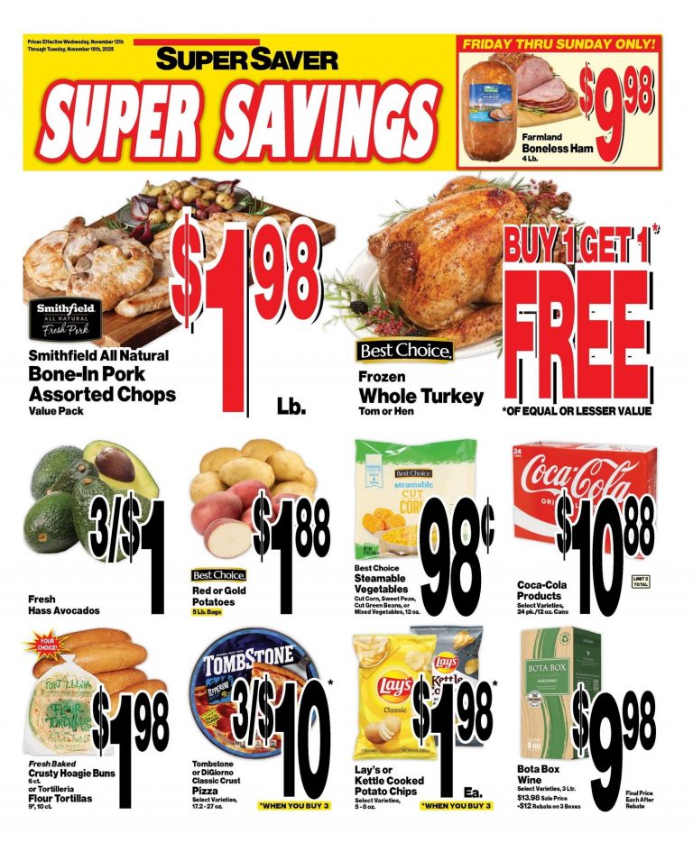Super Saver Weekly Ad Nov 12 – Nov 18, 2025