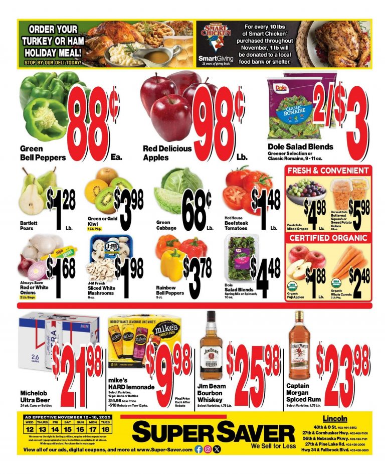 Super Saver Weekly Ad Nov 12 – Nov 18, 2025