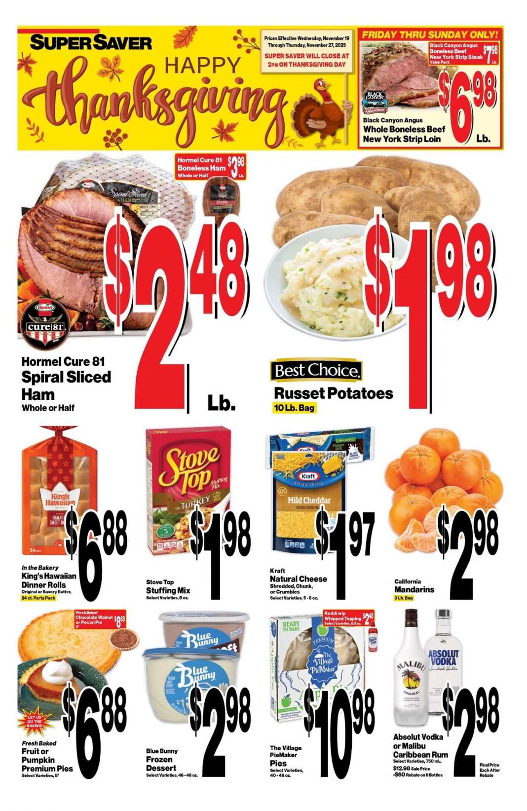 Super Saver Weekly Ad Nov 19 – Nov 27, 2025 (Thanksgiving Promotion ...