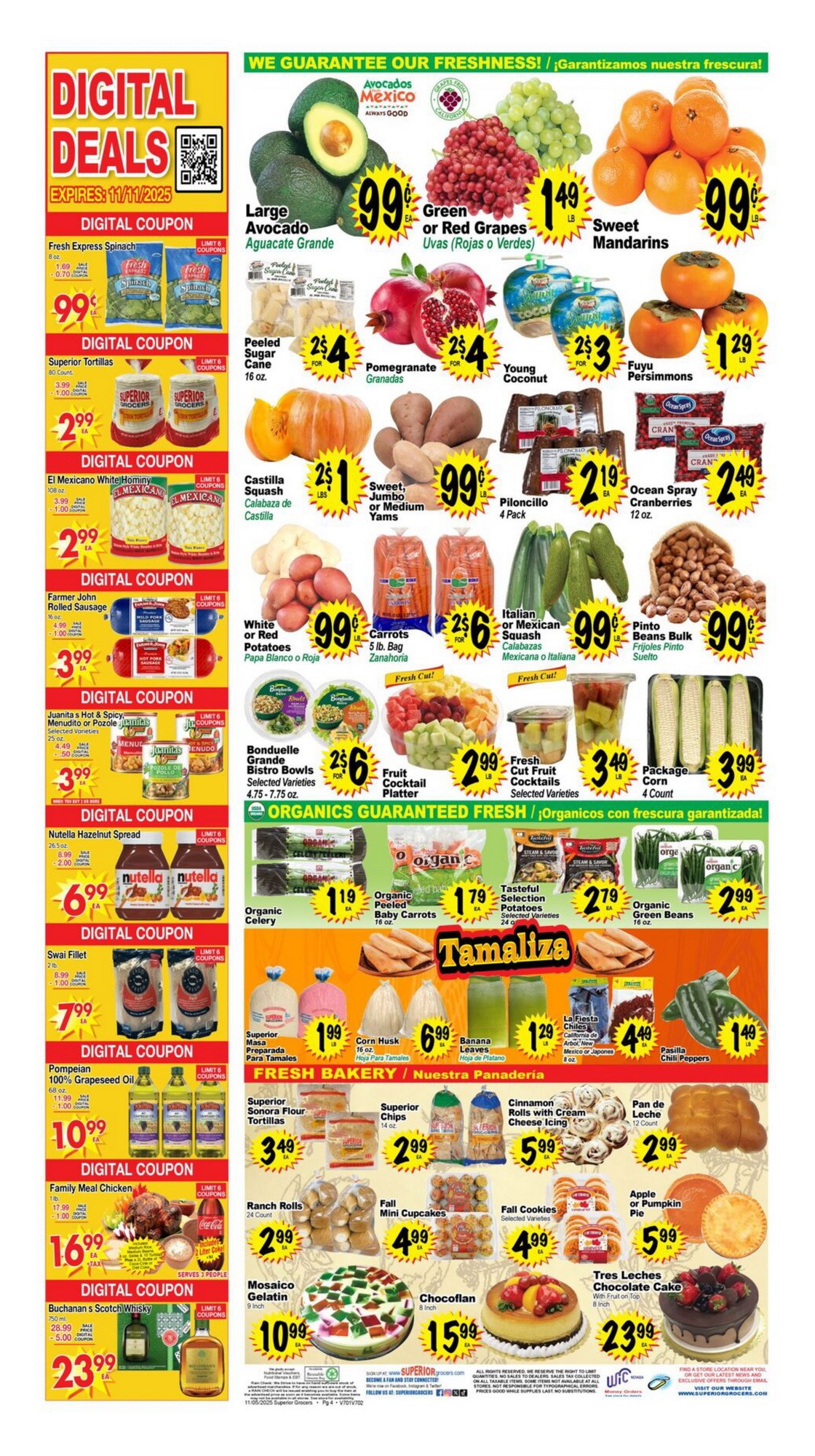 Superior Grocers Weekly Ad Nov 05 – Nov 11, 2025