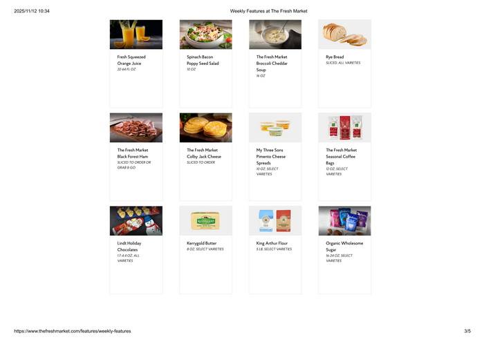The Fresh Market Weekly Ad Nov 12 – Nov 18, 2025
