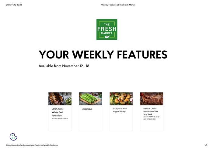 The Fresh Market Weekly Ad Nov 12 – Nov 18, 2025