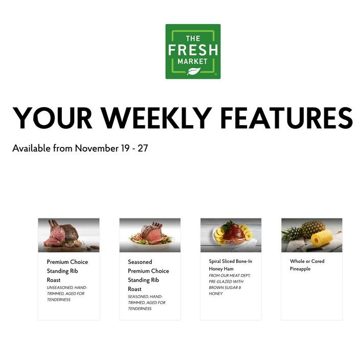 The Fresh Market Weekly Ad Nov 19 – Nov 27, 2025
