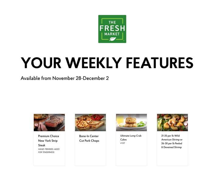The Fresh Market Weekly Ad Nov 28 – Dec 02, 2025