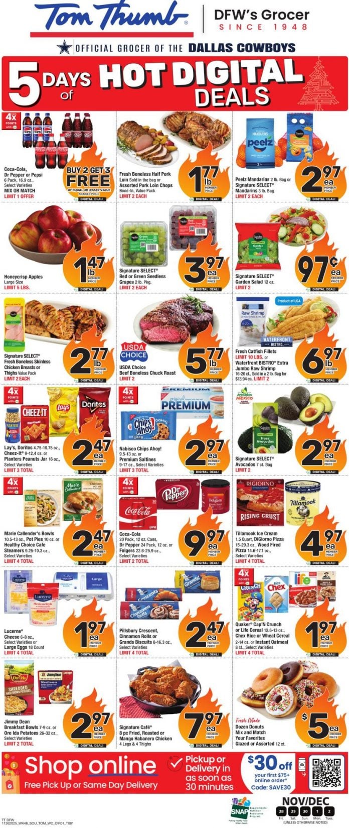 Tom Thumb Weekly Ad Nov 28 – Dec 02, 2025