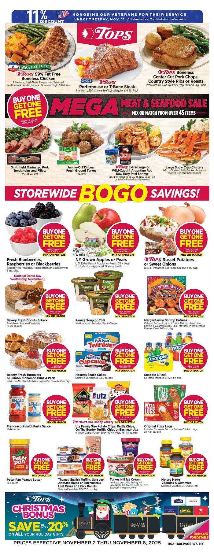 Tops Weekly Ad Nov 02 – Nov 08, 2025