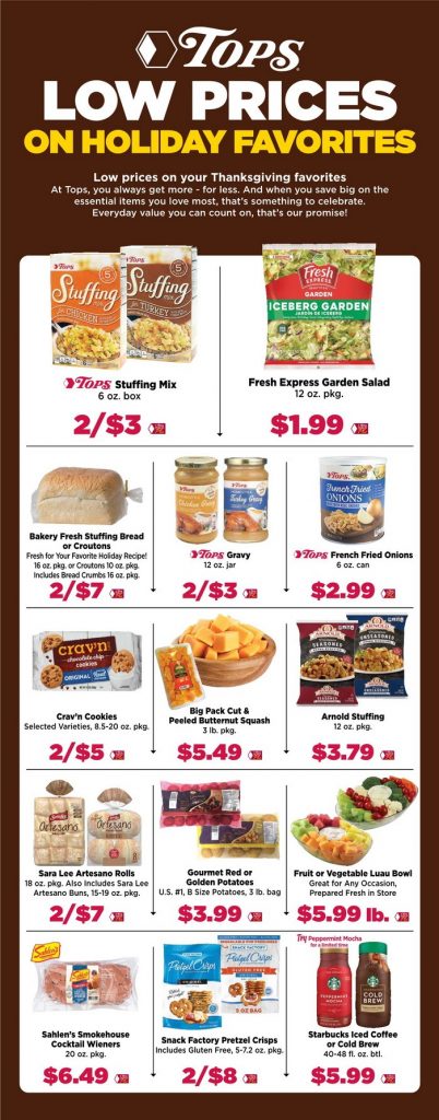 Tops Weekly Ad Nov 09 – Nov 15, 2025