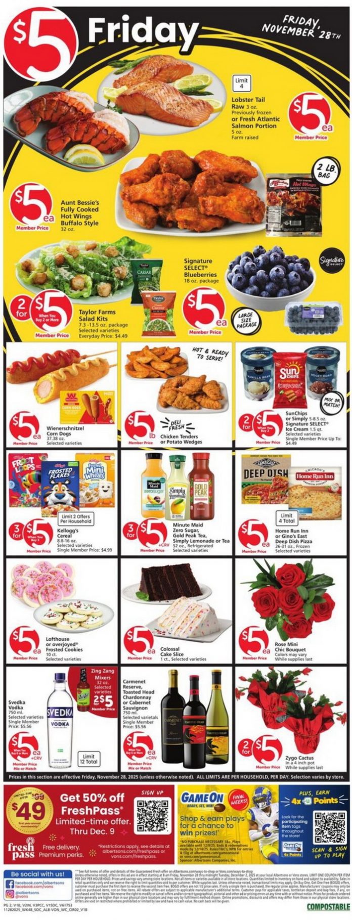 Vons Weekly Ad Nov 28 – Dec 02, 2025