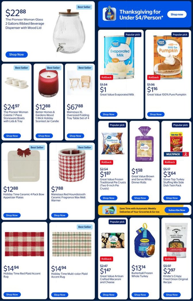 Walmart Weekly Ad Nov 12 – Nov 18, 2025 (Thanksgiving Promotion Included)