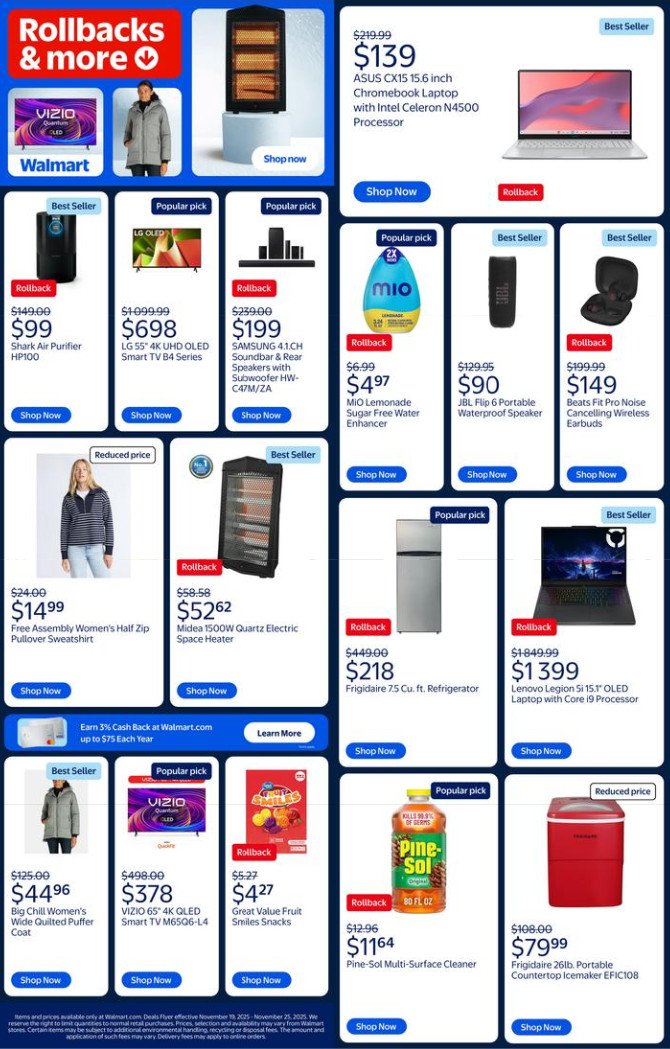 Walmart Weekly Ad Nov 19 – Nov 25, 2025 (Thanksgiving Promotion ...