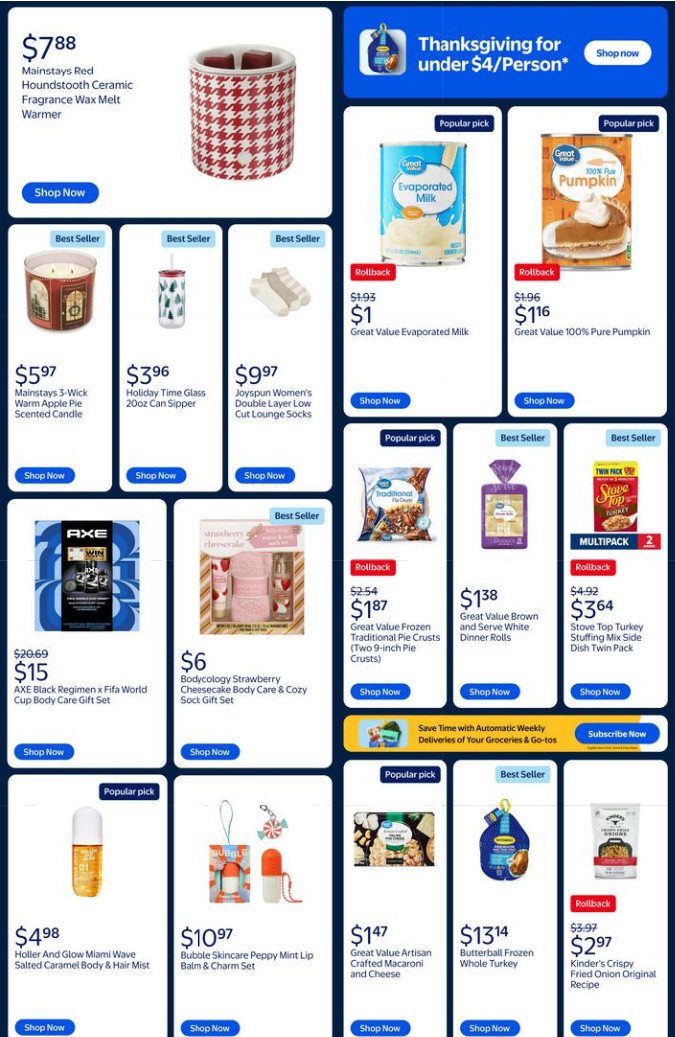 Walmart Weekly Ad Nov 19 – Nov 25, 2025 (Thanksgiving Promotion ...