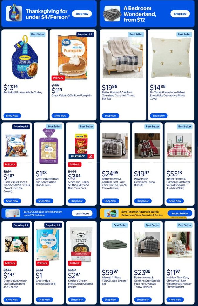 Walmart Weekly Ad Nov 26 – Dec 02, 2025 (Thanksgiving Promotion Included)