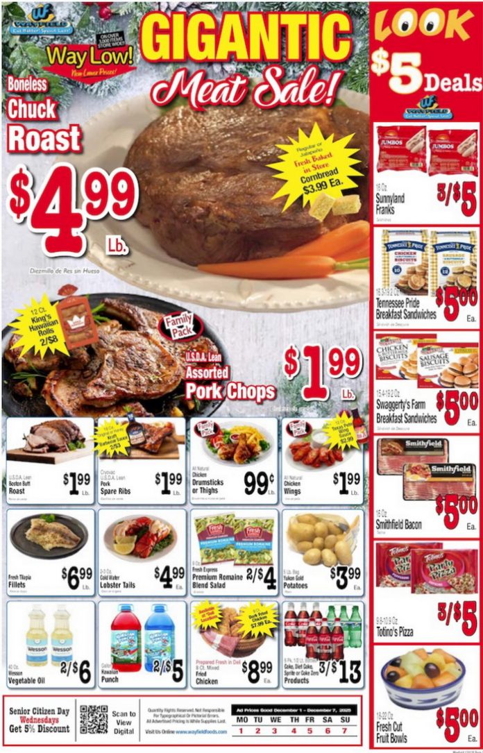 Wayfield Foods Weekly Ad Dec 01 – Dec 07, 2025