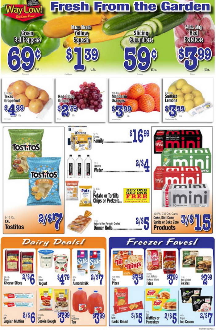 Wayfield Foods Weekly Ad Nov 10 – Nov 16, 2025