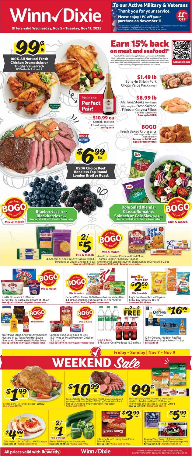 Winn-Dixie Weekly Ad Nov 05 – Nov 11, 2025