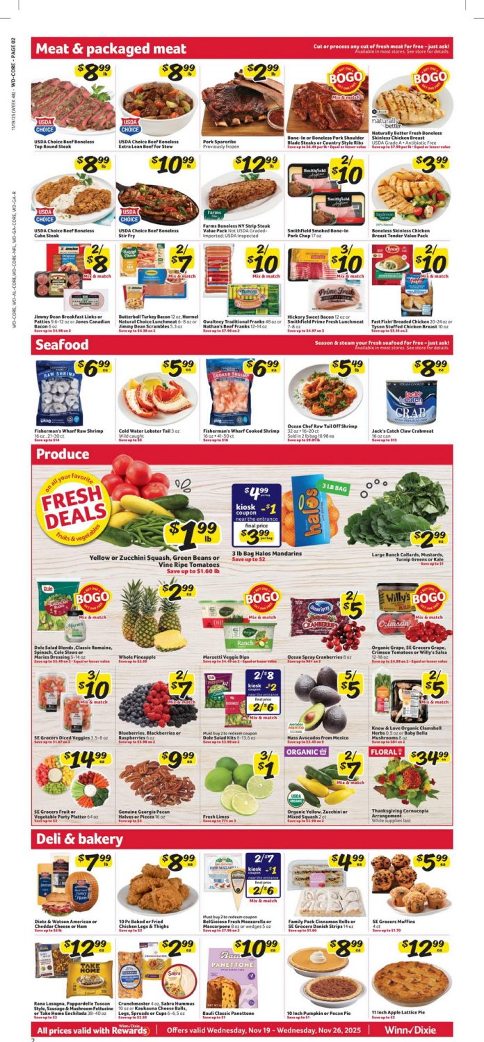 Winn-Dixie Weekly Ad Nov 19 – Nov 26, 2025 (Thanksgiving Promotion ...